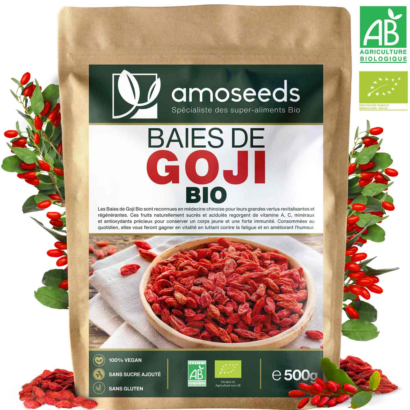 BAIES DE GOJI BIO 500g - Tahiti Natural Products