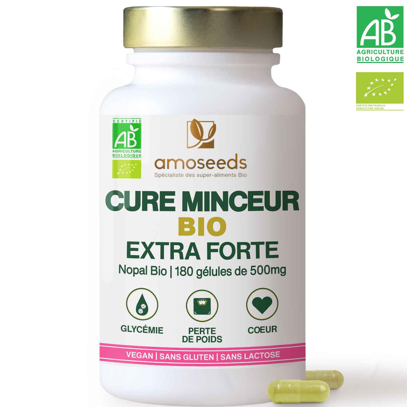 CURE MINCEUR BIO EXTRA FORTE | 180 GÉLULES - Tahiti Natural Products