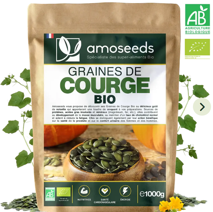 GRAINES DE COURGE BIO 1KG - Tahiti Natural Products